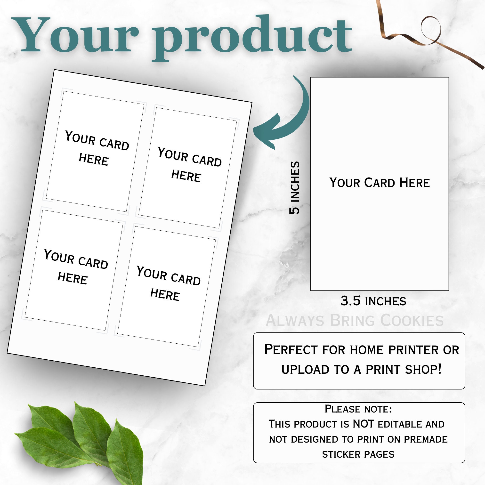 Thankful Cute Printable Cookie Card, Instant Download - Etsy UK