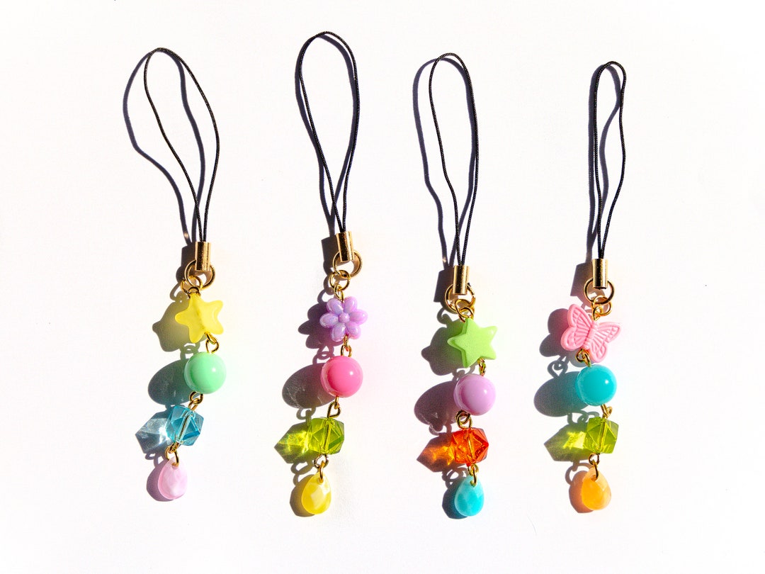 Dangle Phone Charms Kawaii Beads Straps and Charms Phone Decor Y2k Cute ...