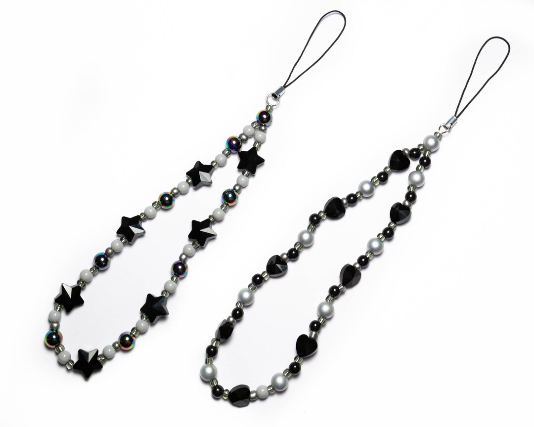 Glass Stars and Hearts Phone Straps Cute Phone Charms Kawaii Phone ...