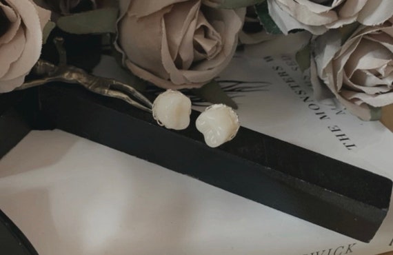 Silver Molar Tooth Studs - Etsy