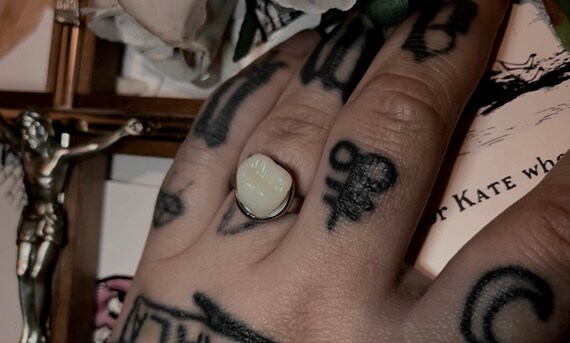 Stainless Steel Molar Tooth Ring - Etsy