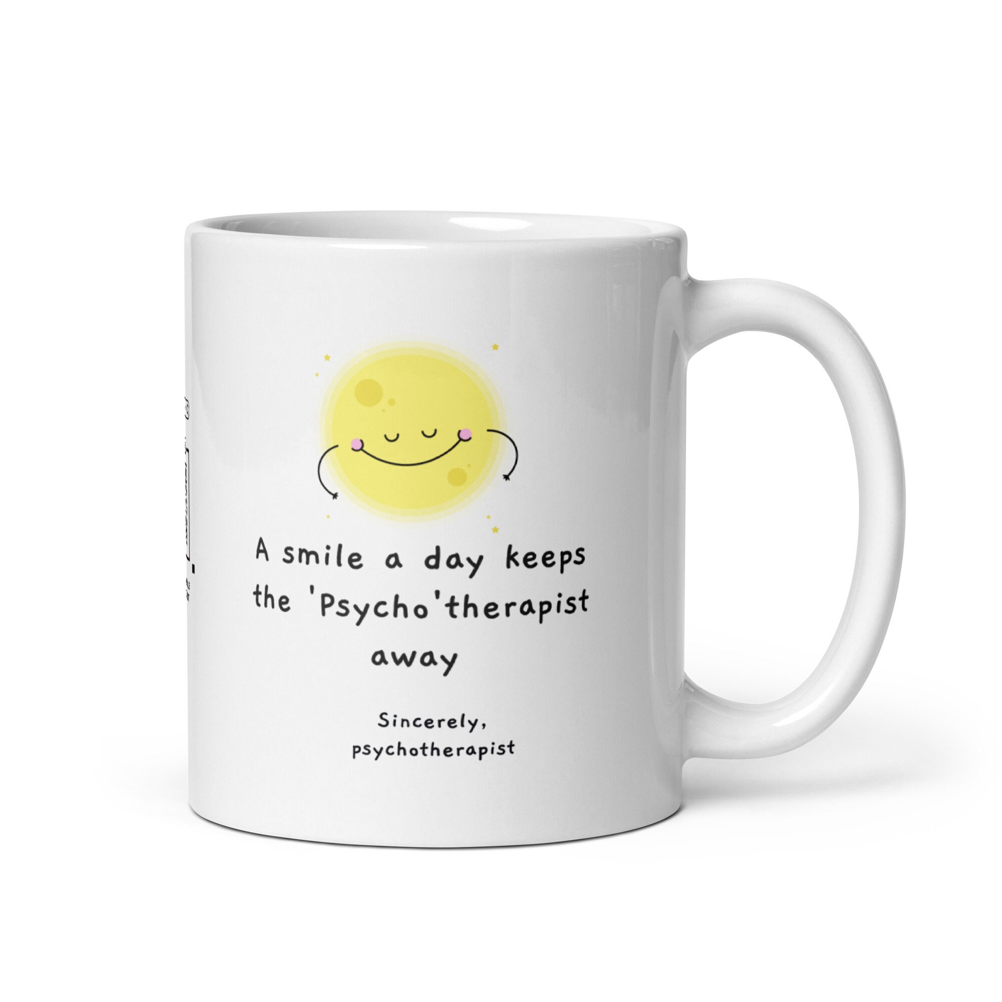 QR Code Appointment Scheduler Therapy Mug: A Smile a Day Keeps the ...