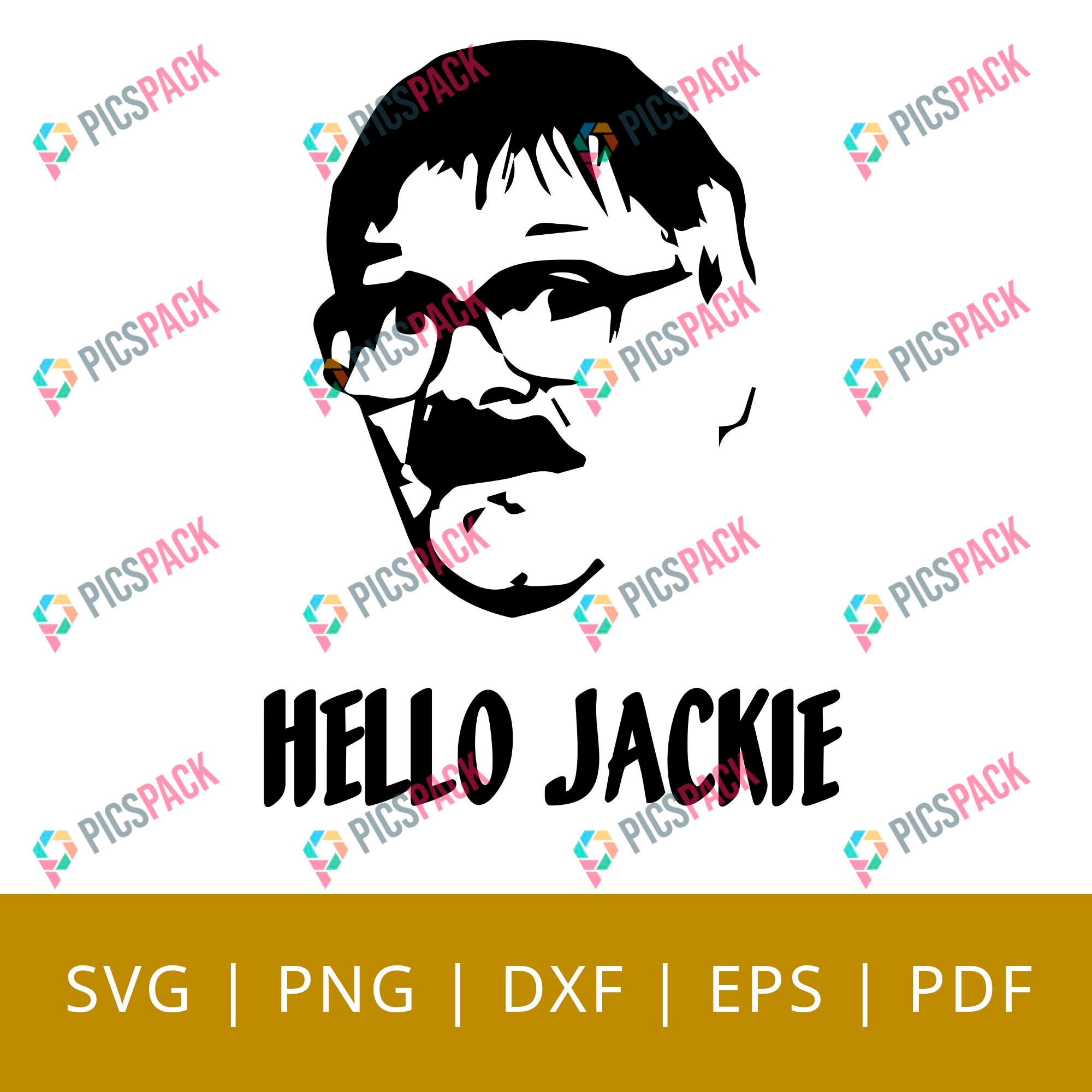 Hello Jackie Jim Bell Friday Night Dinner Svg Pdf Png | Etsy