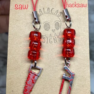 Serial Killer Weapon Phone Charms | Blood Splatter | True Crime | Axe ...