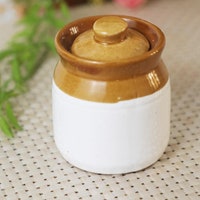 Ceramic Handmade Indian Pickle Jar, Achaar Barni, Container, Canister ...