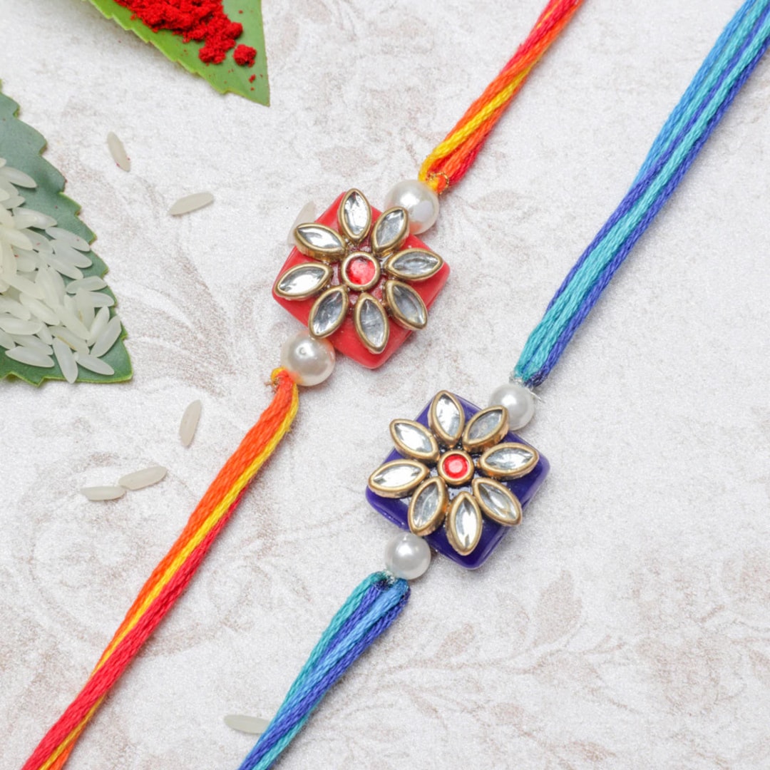 Rakhi for Raksha Bandhan, Rakhi Combo Set, Designer Pearl Rakhi, Rakhi ...