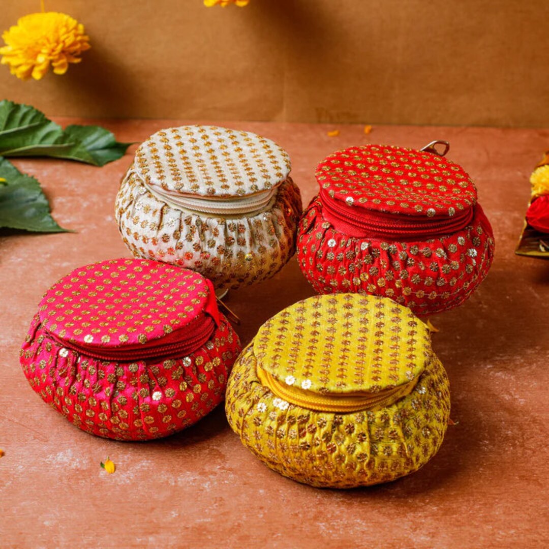 Fabric Storage Box, Fabric Bangle Case, Indian Jewelry Box, Indian ...