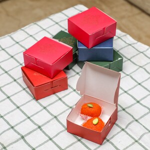 Colorful Indian Sweet Box, DIY Box for Indian Wedding Favor, Nikah Gift ...