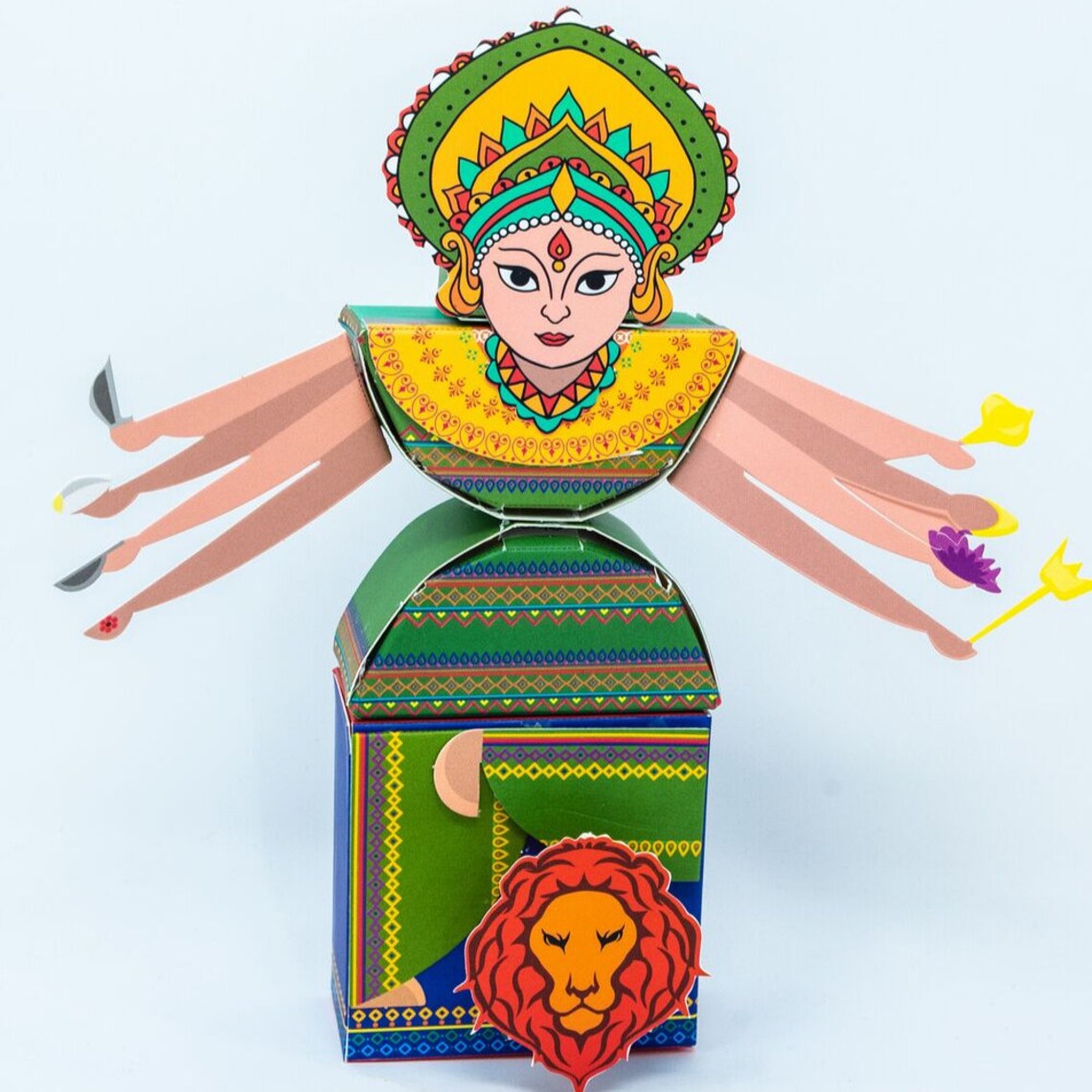 3D DIY Durga Mata Craft Kit for Kids Dussehra Decoration Kit - Etsy