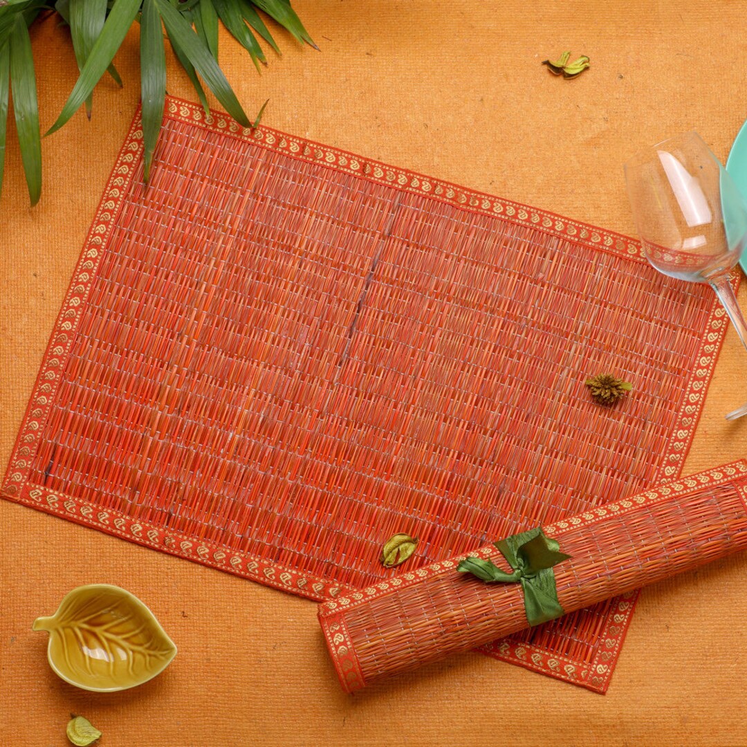Natural Table Mats, Dining Table Placemats, Indian Placemats,, Kusha ...