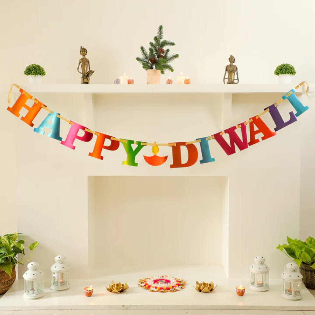Happy Diwali Banner, Happy Diwali Cutout, Diwali Decoration, Happy ...