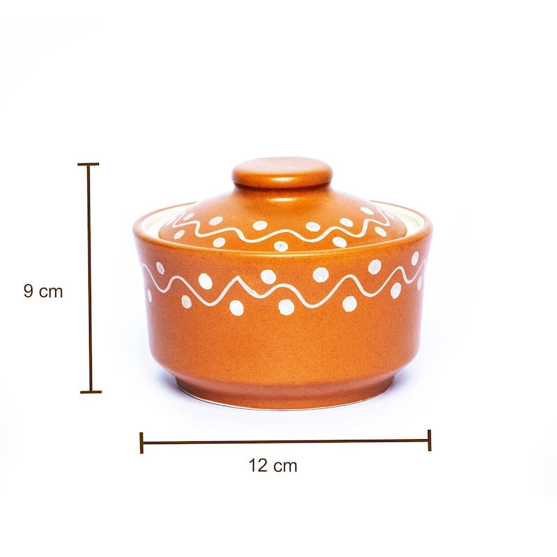 Indian Ceramic Bowl With Lids, Curd Pot, Ceramic Serving Pot ...
