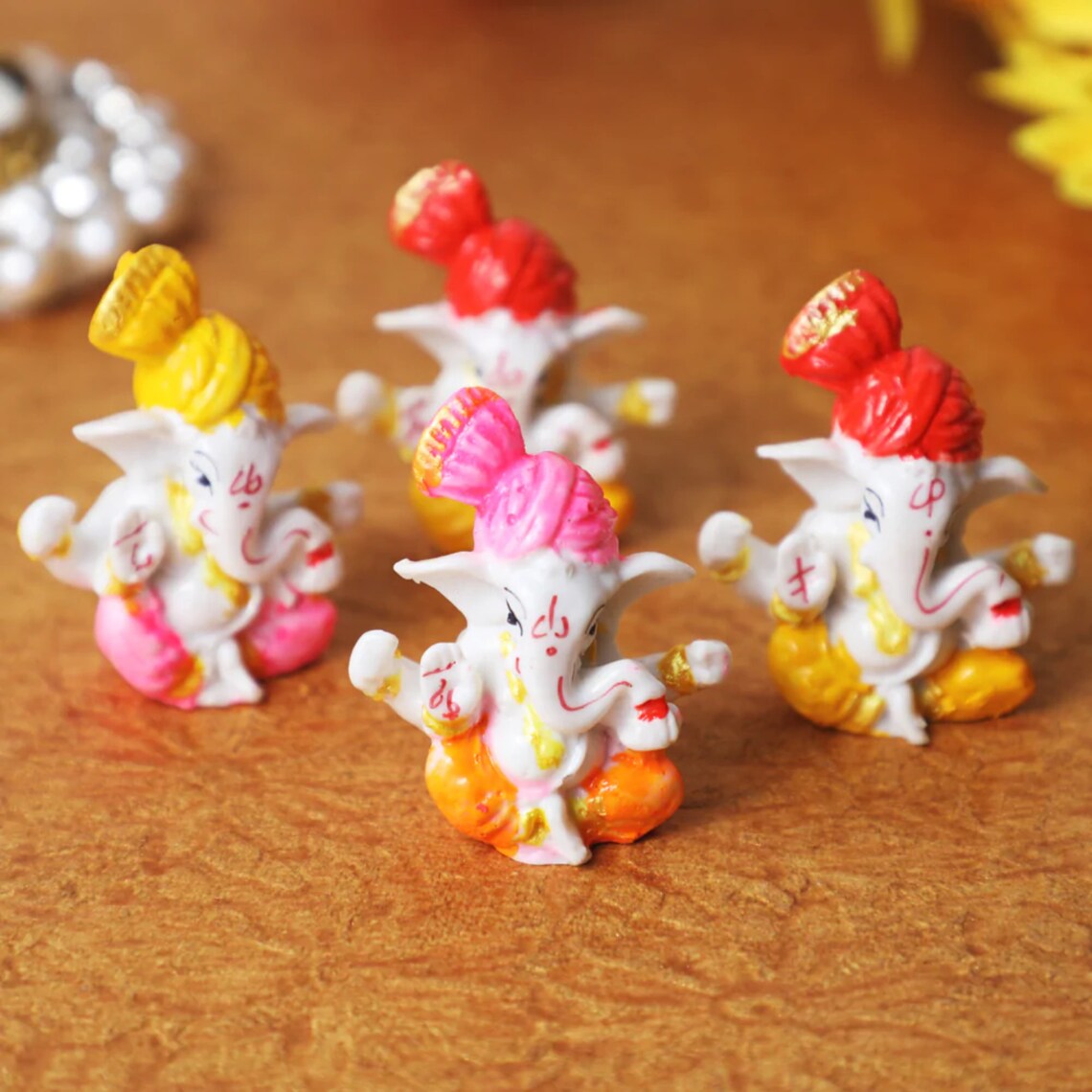 Small Ganesha Idols Indian Ganesha Statues for Return Gift - Etsy