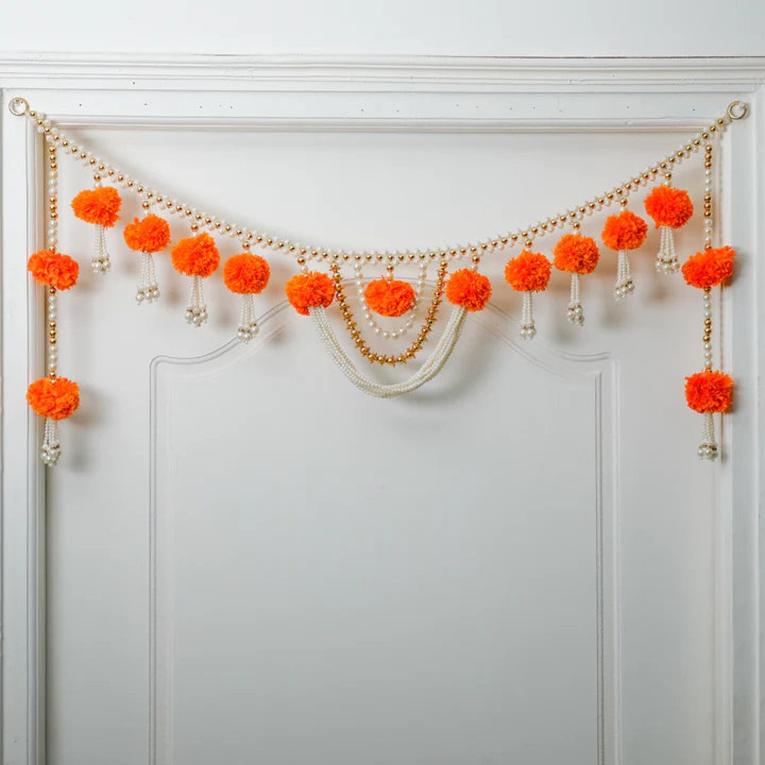 Pearl Toran, Thoranam, Toran Door Hanging, Thoran, Indian Toran, Diwali ...