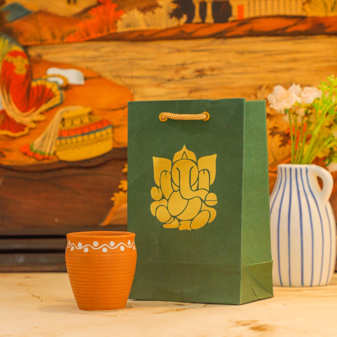 Bulk Indian Return Gift Bag With Kulhad Cup, Wedding Return Gift Bags ...