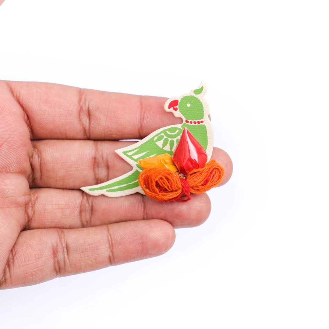Paper Parrot Haldi Kumkum Packet, Thambulam Return Gifts, Pasupu Kumkum ...