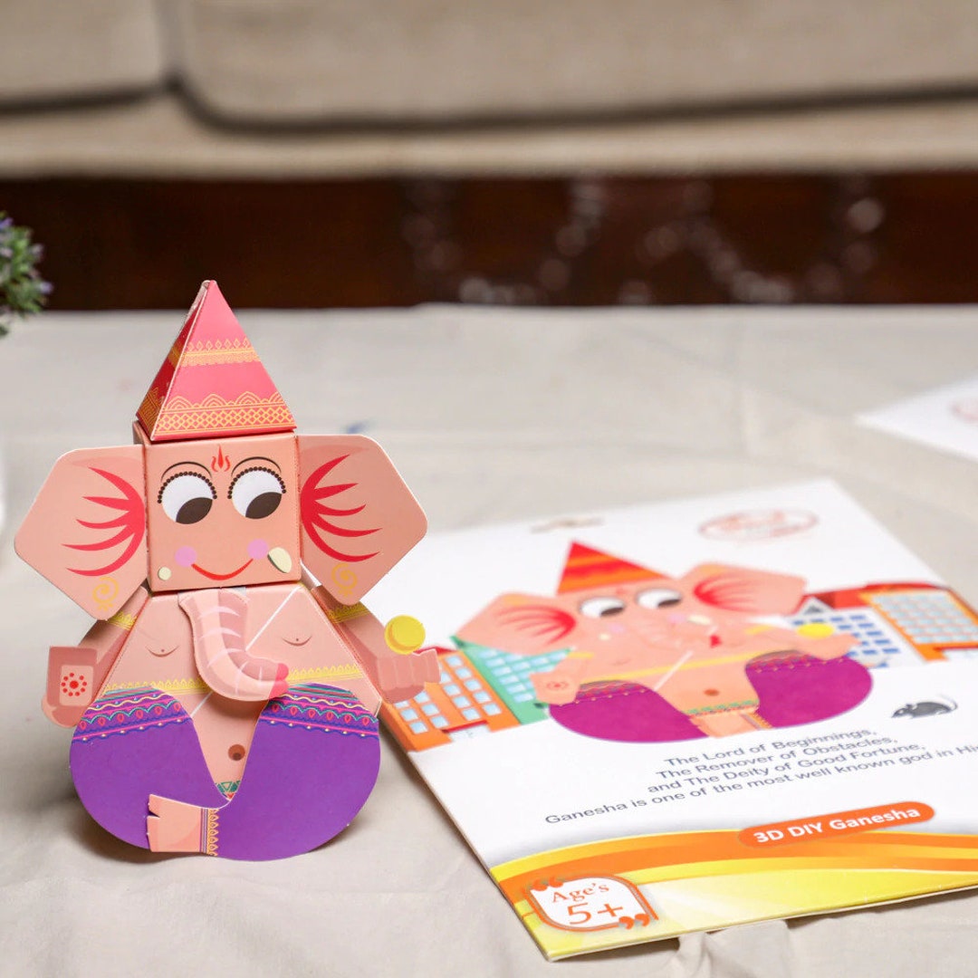 3D DIY Ganesh Origami, DIY Ganesha, Make Your Own Ganesha - Etsy