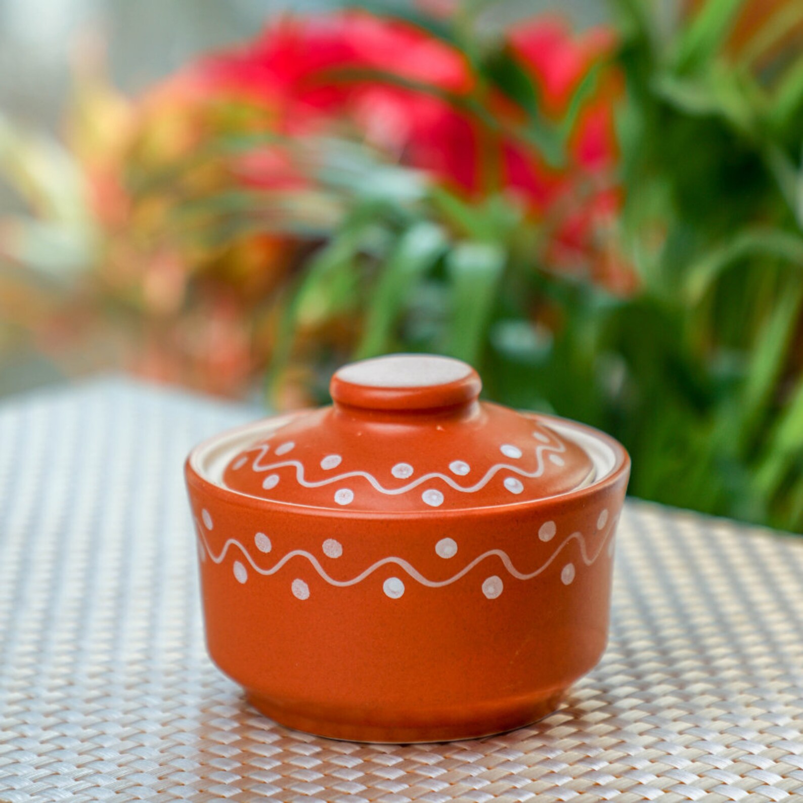 Indian Ceramic Bowl With Lids, Curd Pot, Ceramic Serving Pot ...