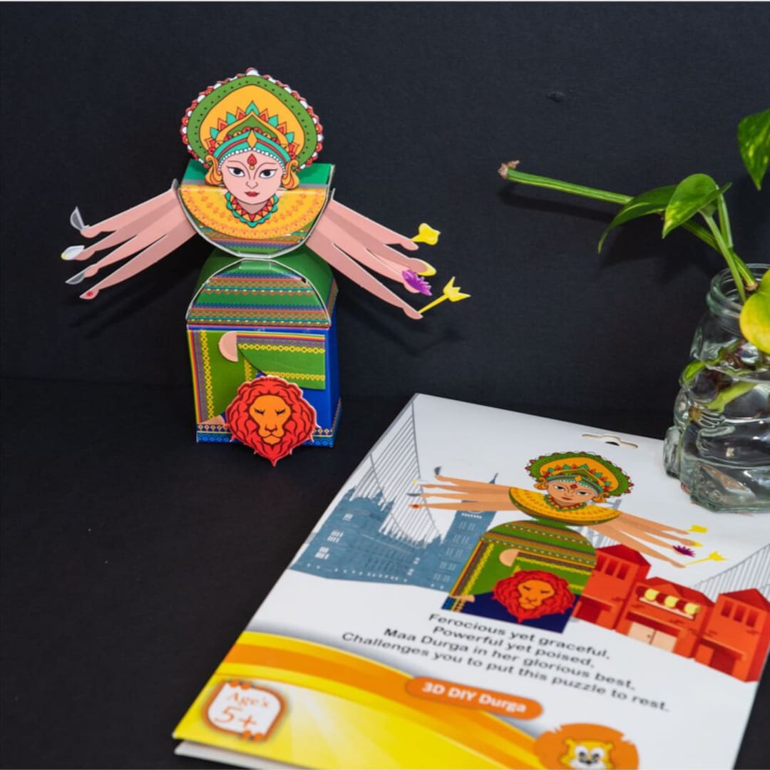 3D DIY Durga Mata Craft Kit for Kids | Dussehra Decoration Kit | Kids ...