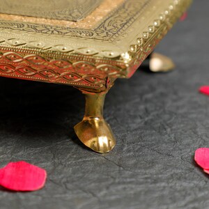 Pooja Chowki for God Sitting, Puja Aasan, Chaurang, Puja Stool for God ...