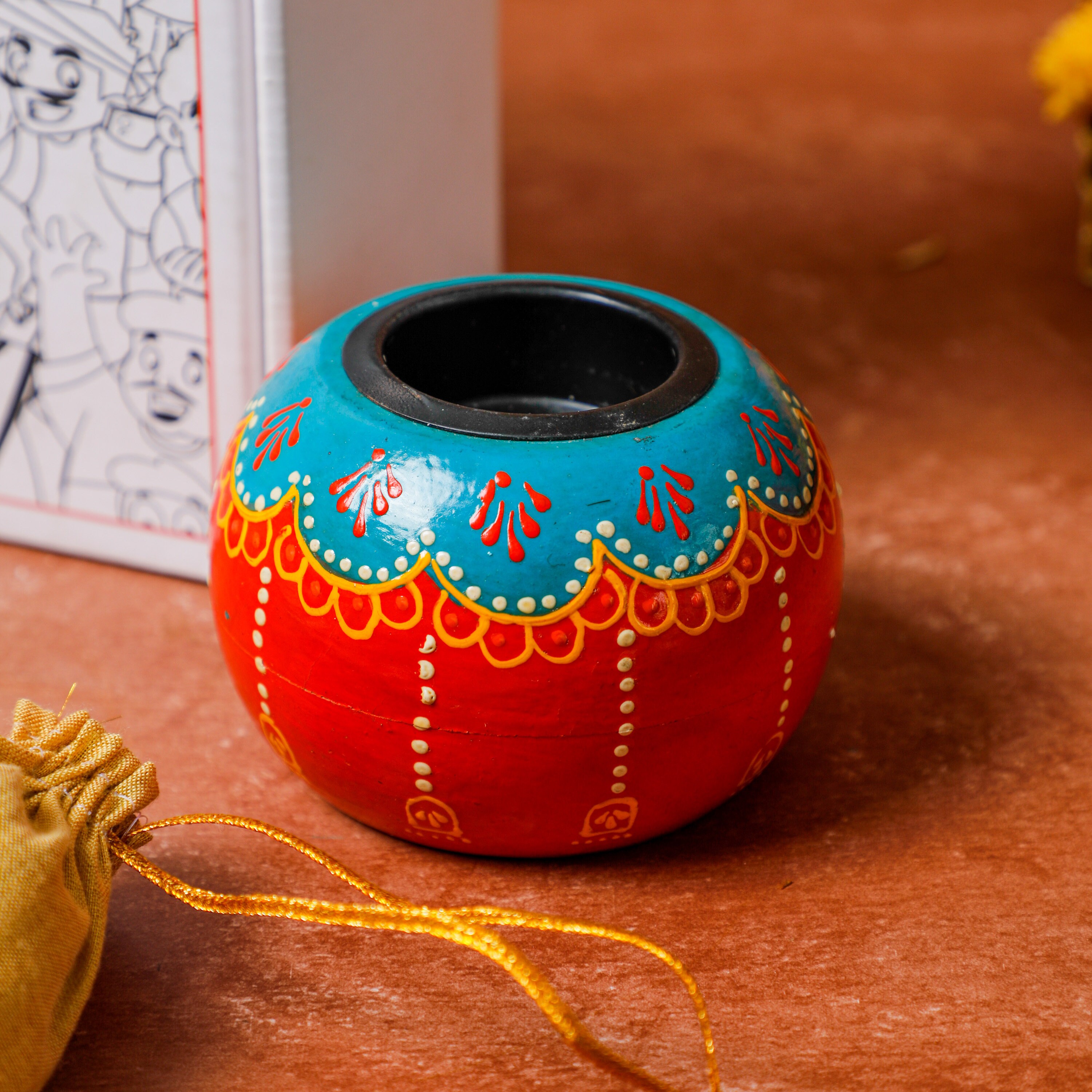 Pot Painting Designs For Diwali