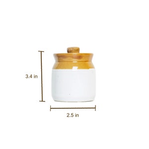 Indian Ceramic Pickle Jar for Dining Table, Small Achaar Jaadi, Pickle ...