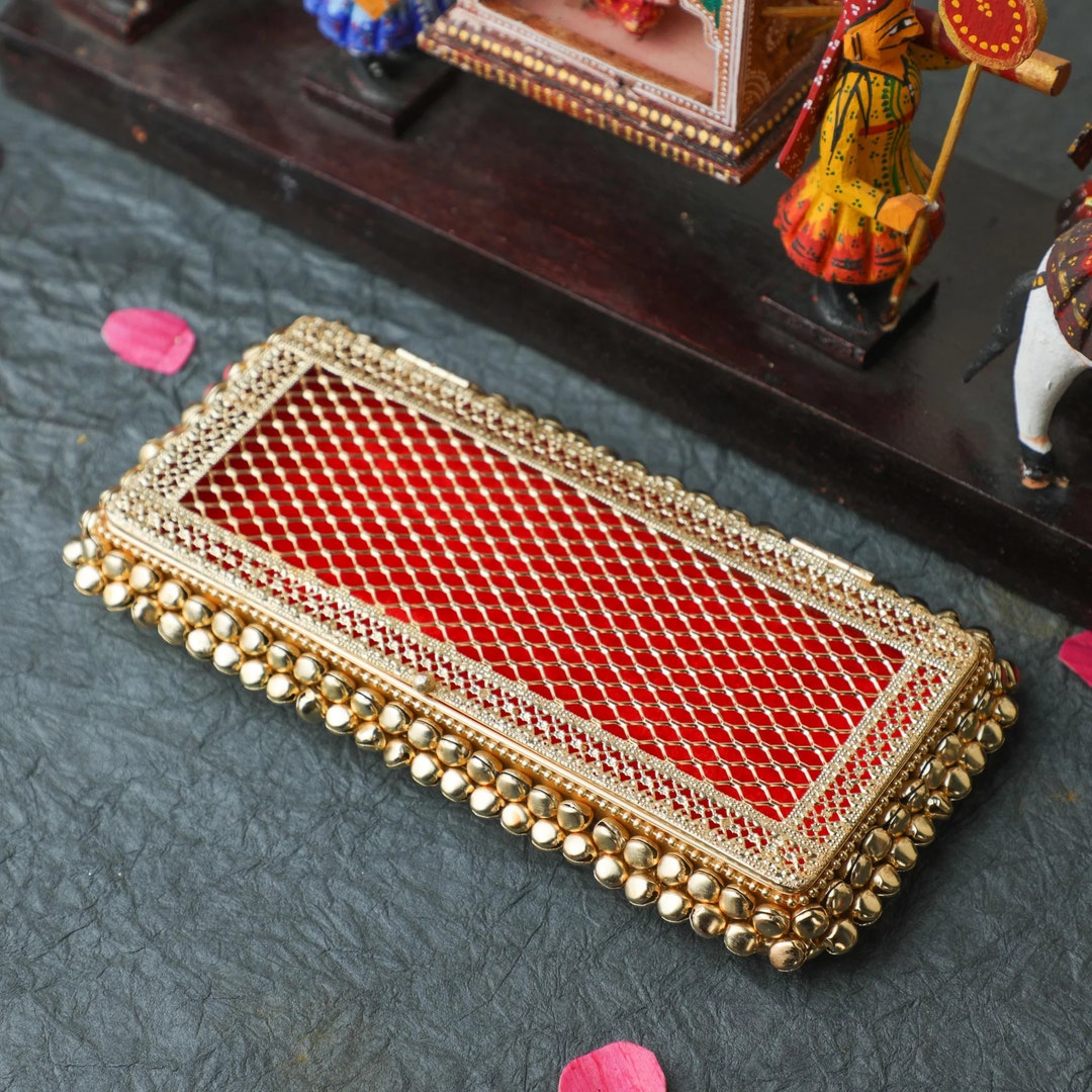 Ghungroo Metal Box, Jewelry and Trinket Organizer, Treasure Box, Cash ...