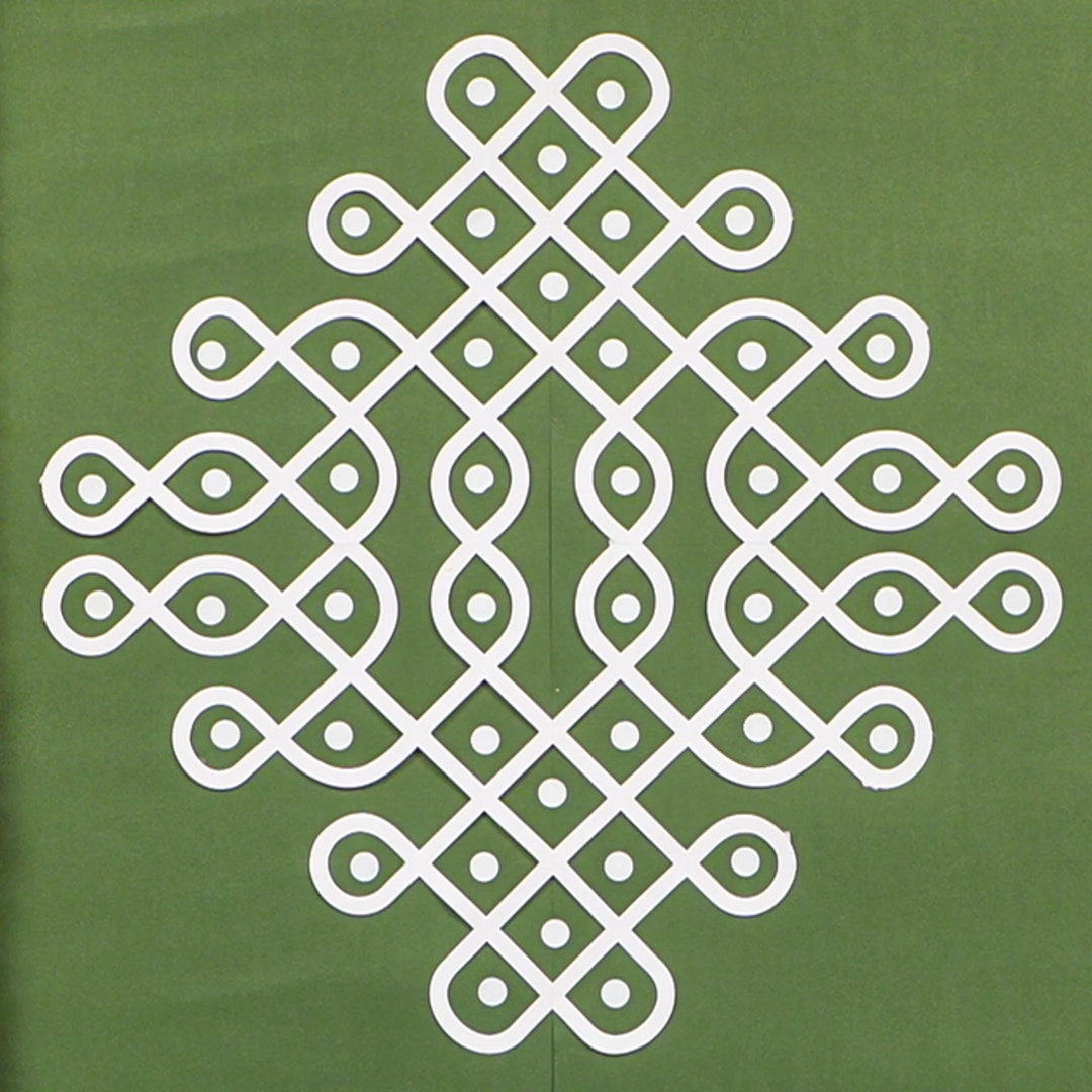 Muggu Cutouts for Indian Backdrop, Muggu Border Cutouts, Traditional ...