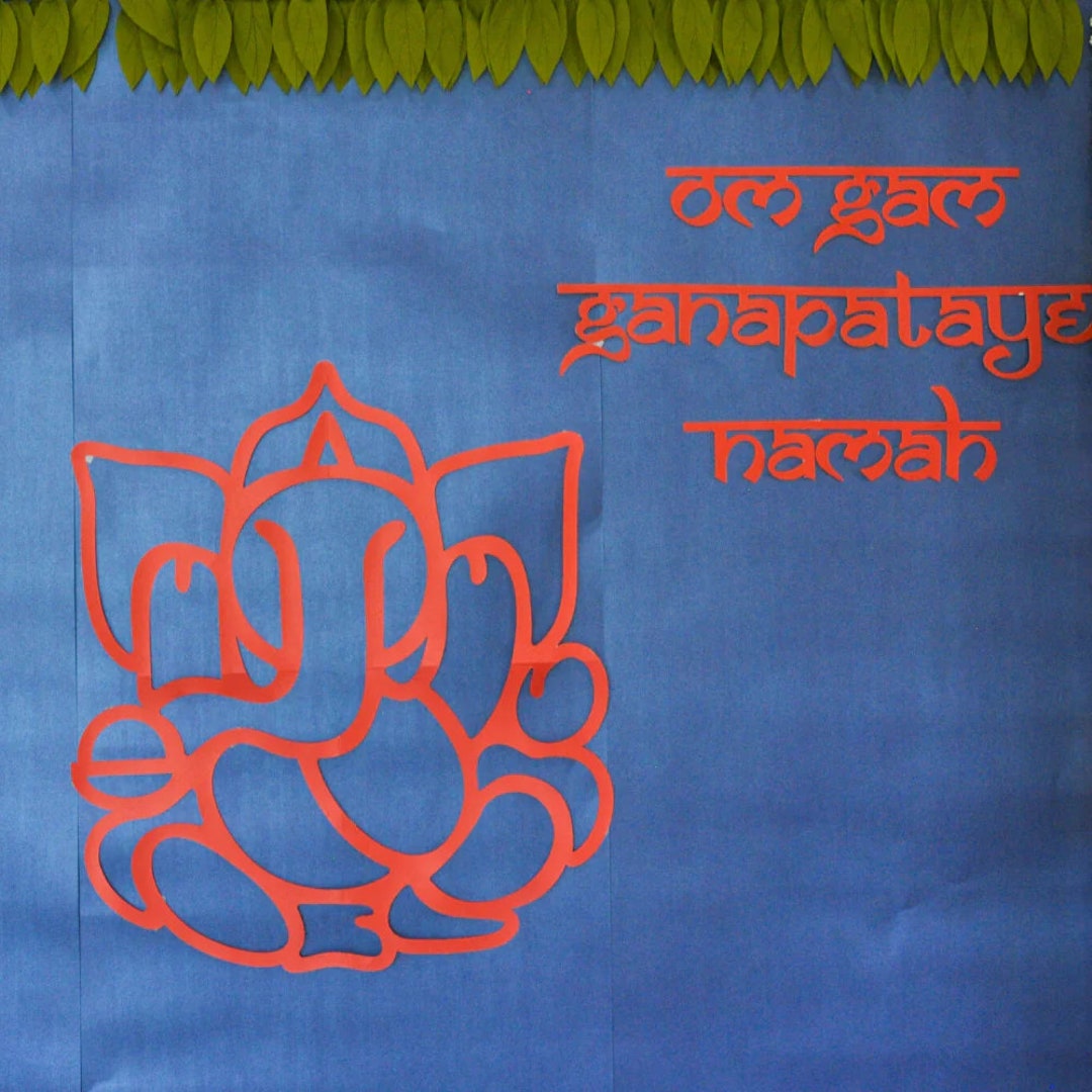 6ftx7ft Blue Backdrop, Pooja Backdrop Decoration, Backdrop for Indian ...