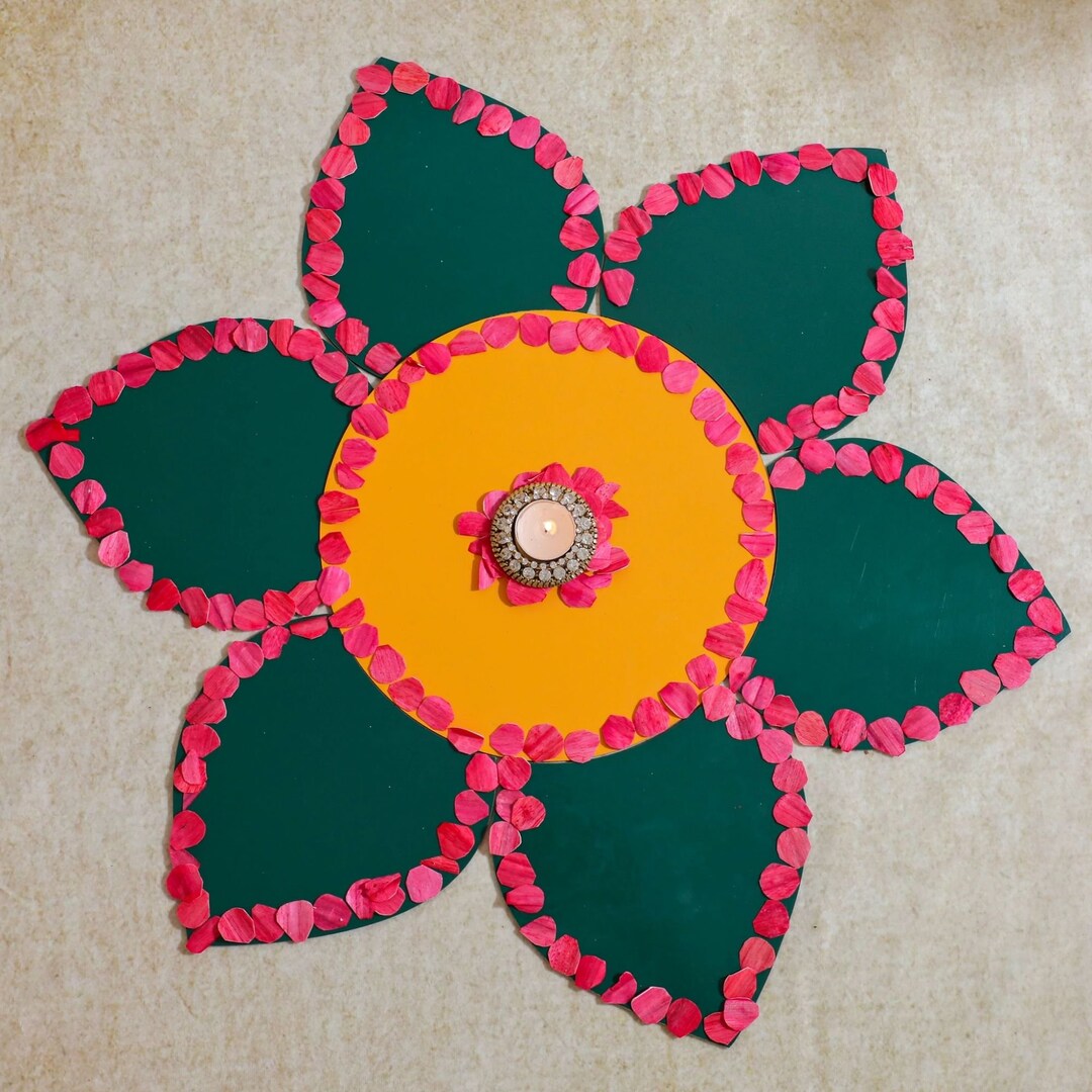 Rangoli Mat, Acrylic DIY Rangoli Cutouts, Artificial Rangoli Cutouts ...