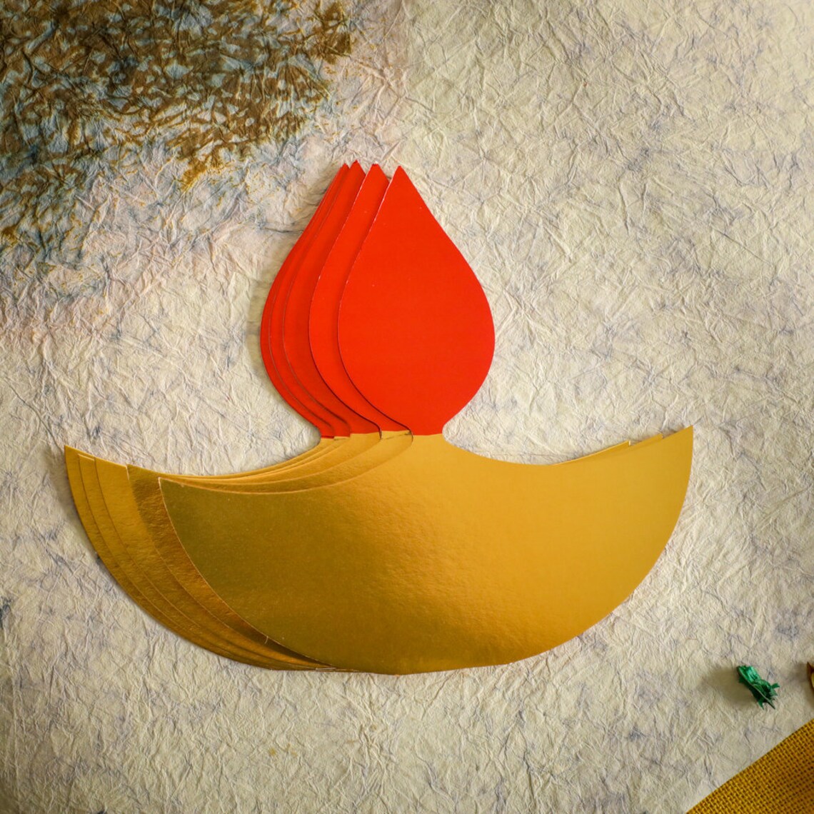 Big Sized Paper Diya Cutouts For Diwali DecorationSet Of 5 | Etsy