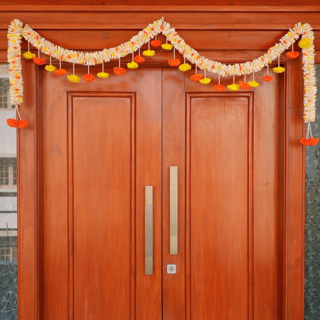 6ft Sola Wood Toran Garland, Door Hanging Thoranam, Bandhanwar, Indian ...