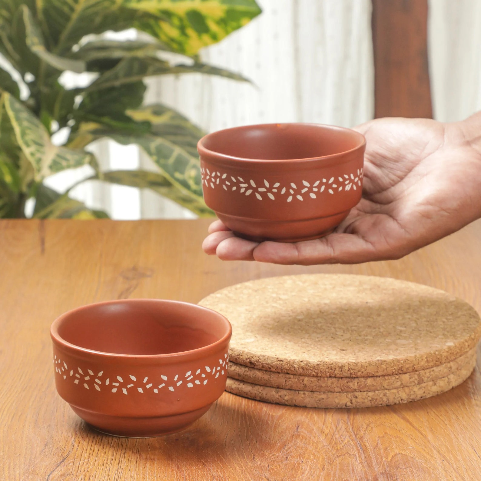 Ceramic Soup Bowl, Indian Pottery Bowls, Hand Painted Earthen Bowls ...