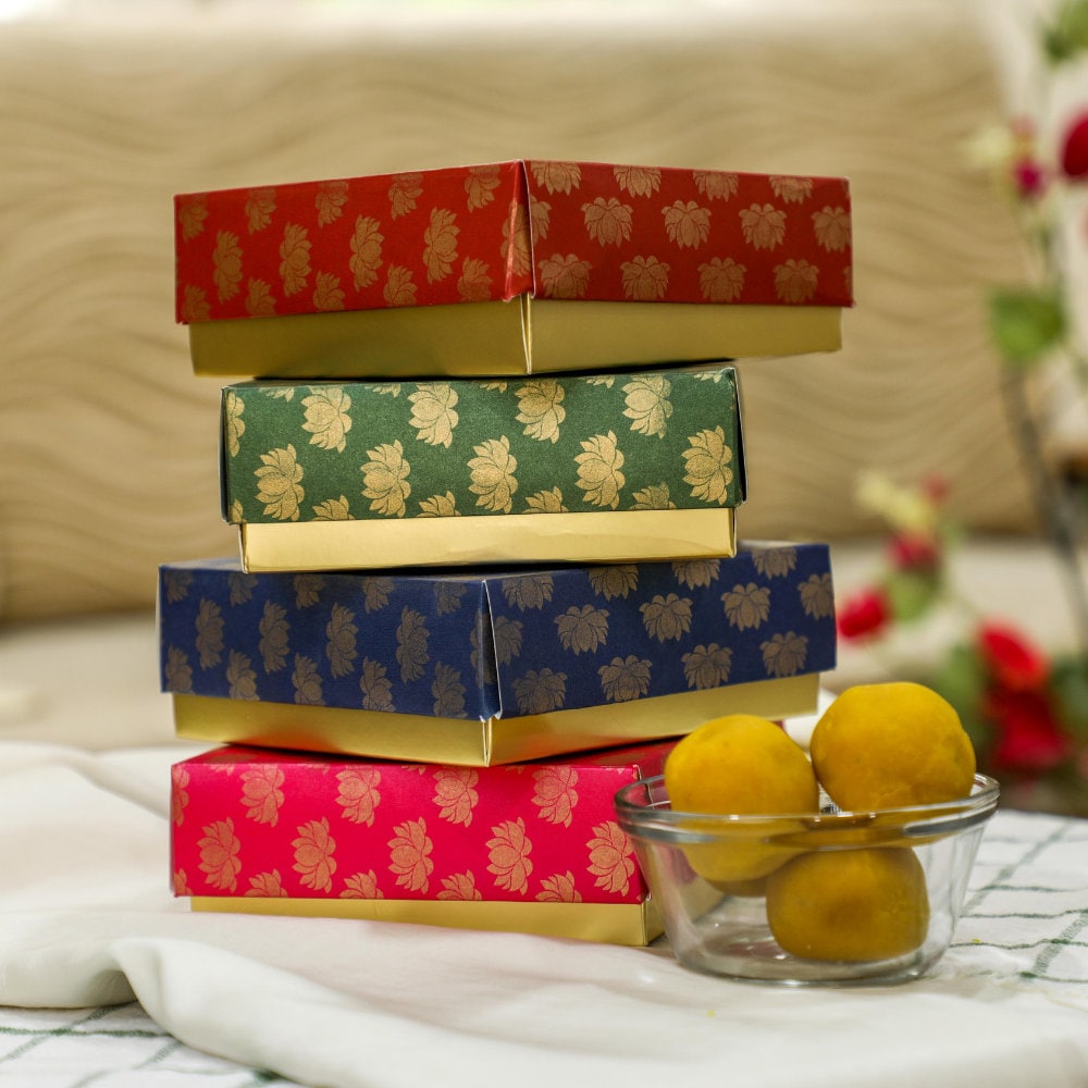 Colorful Indian Sweet Box, Wedding Favor Box, Indian Return Gifts Box ...
