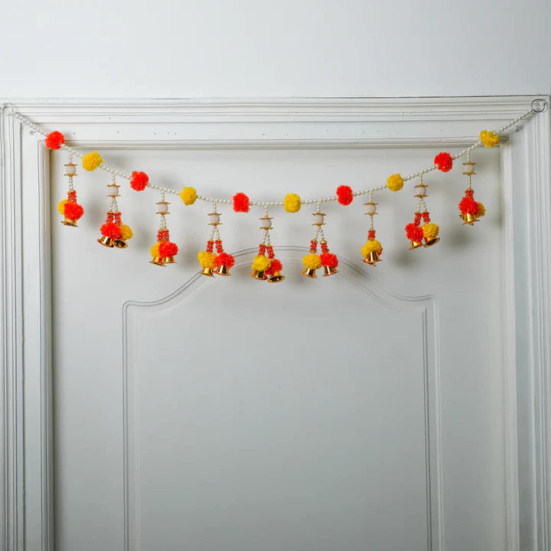 Pearl Toran With Bells, Toran Door Hanging, Toran for Door, Toran Wall ...