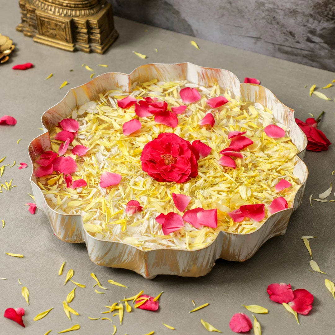 12 Urli Bowl, Floating Flowers and Candles, Handcrafted Urli, Tealight ...