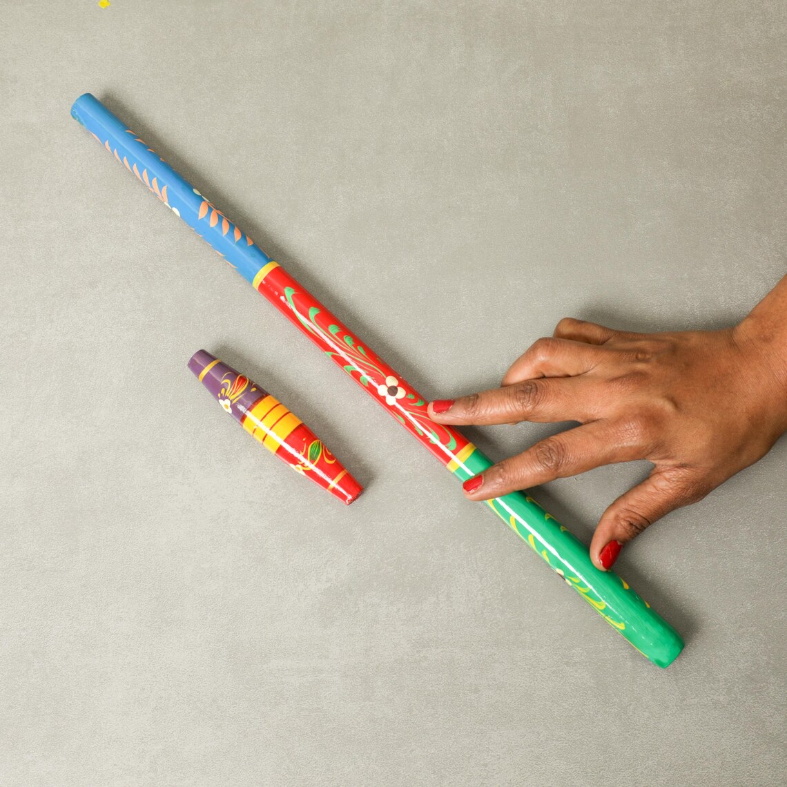 Gilli Danda Kit| Traditional Village Toys | Indian Hindu Rural Games ...
