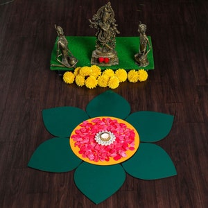 Rangoli Mat, Acrylic DIY Rangoli Cutouts, Artificial Rangoli Cutouts ...