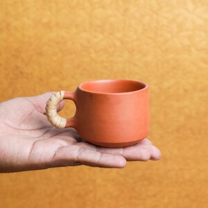 Terracotta Tea Cups Clay Cups Handmade Tea Cups Pottery - Etsy