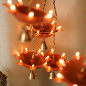 Electric Hanging Diyas, Electric Diyas for Indian Home Decor, Diyas for ...