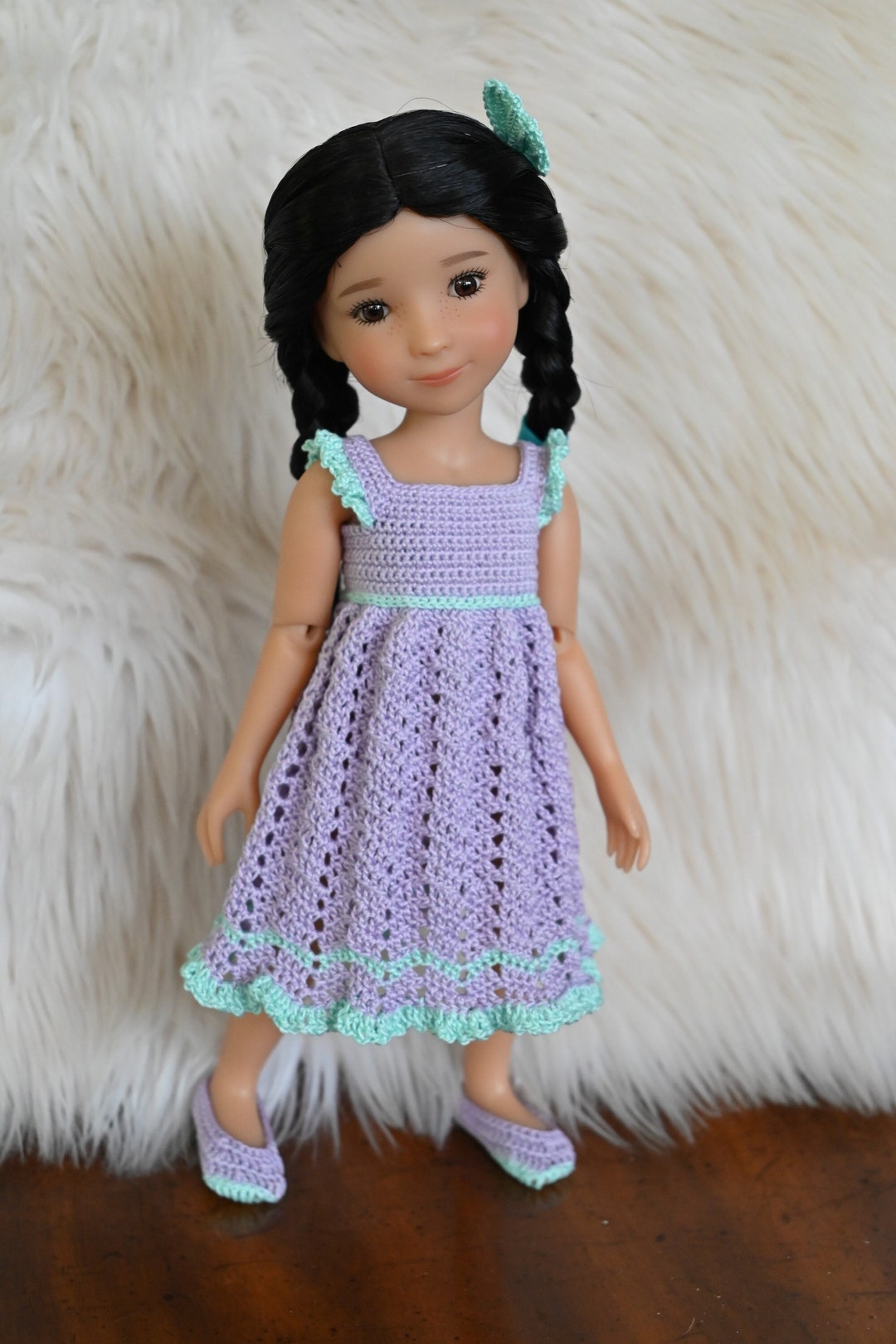 Crochet Dress Set Fits 12" Dolls Siblie Ruby Red Fashion Friends - Etsy