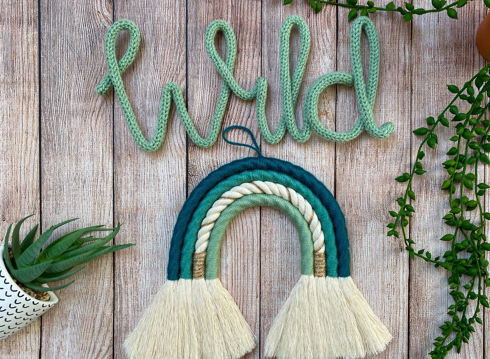Wild Wall Sign- Kids Wall Decor - Wire Words - Wall Decor - Scandi Room ...