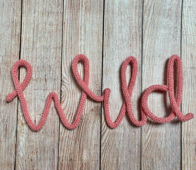 Wild Wall Sign- Kids Wall Decor - Wire Words - Wall Decor - Scandi Room ...