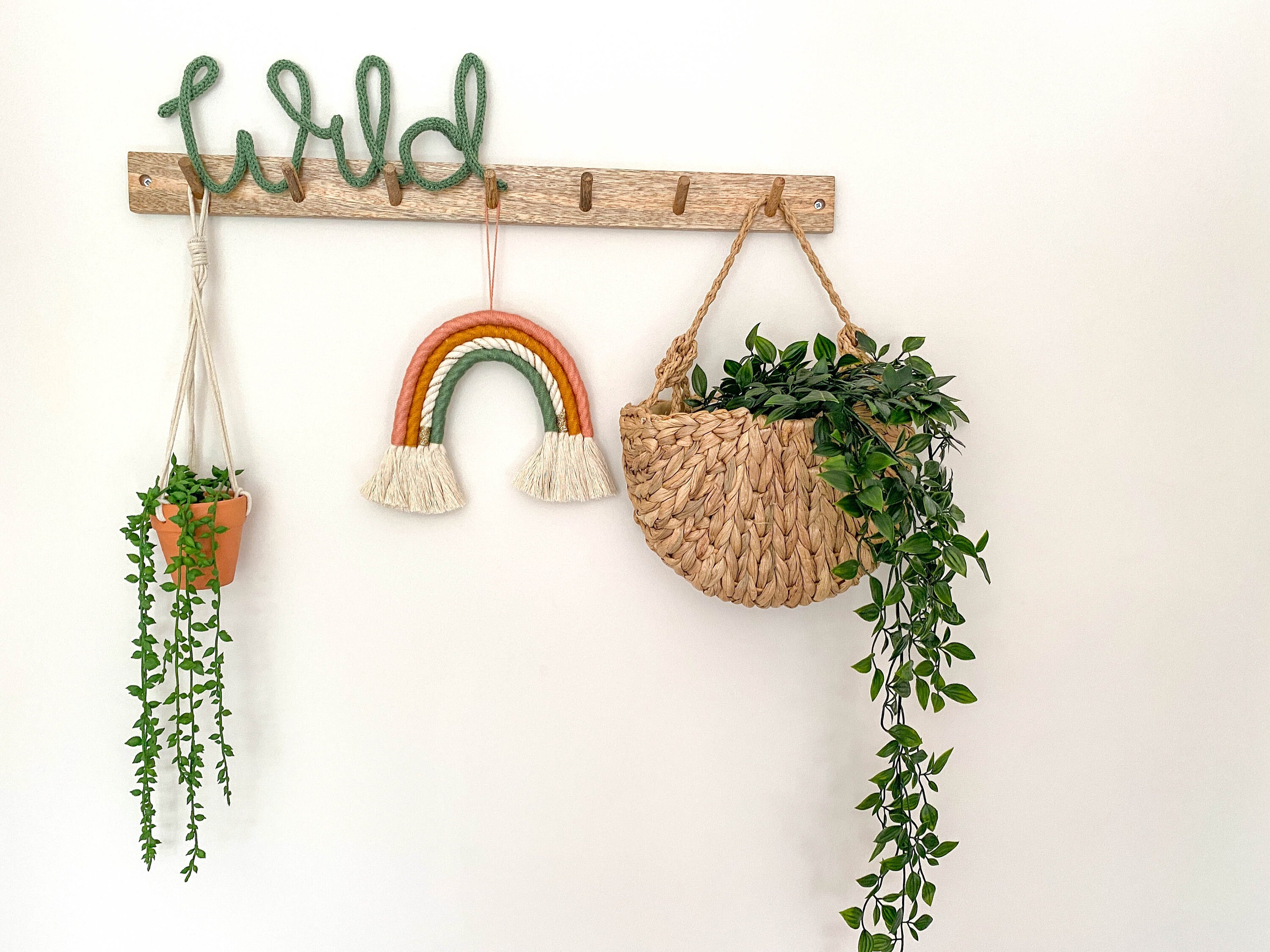 Wild Wall Sign- Kids Wall Decor - Wire Words - Wall Decor - Scandi Room ...