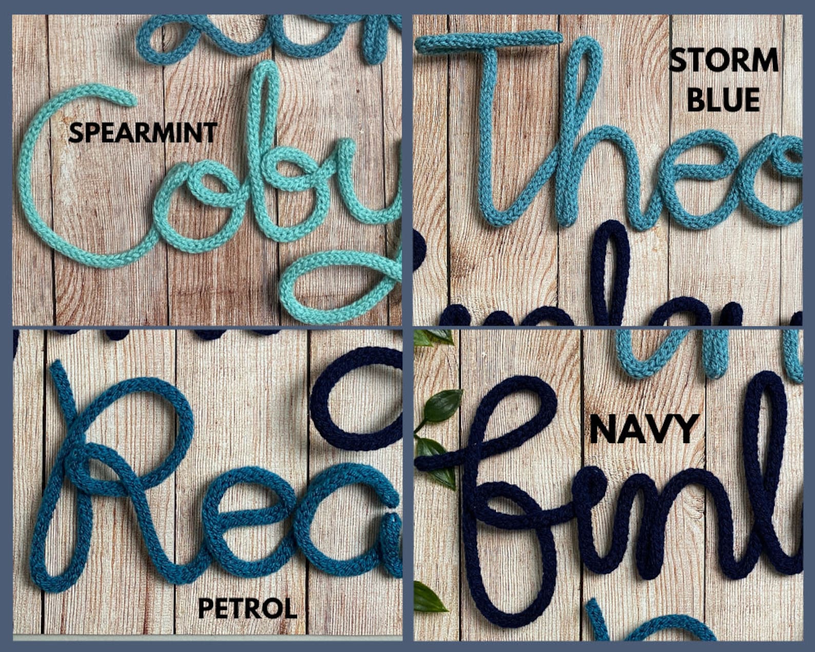 Knitted Name Sign Personalised Wire Words Kids Room Sign - Etsy UK