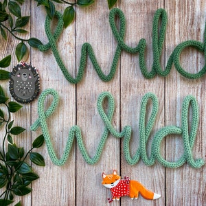 Wild Wall Sign- Kids Wall Decor - Wire Words - Wall Decor - Scandi Room ...