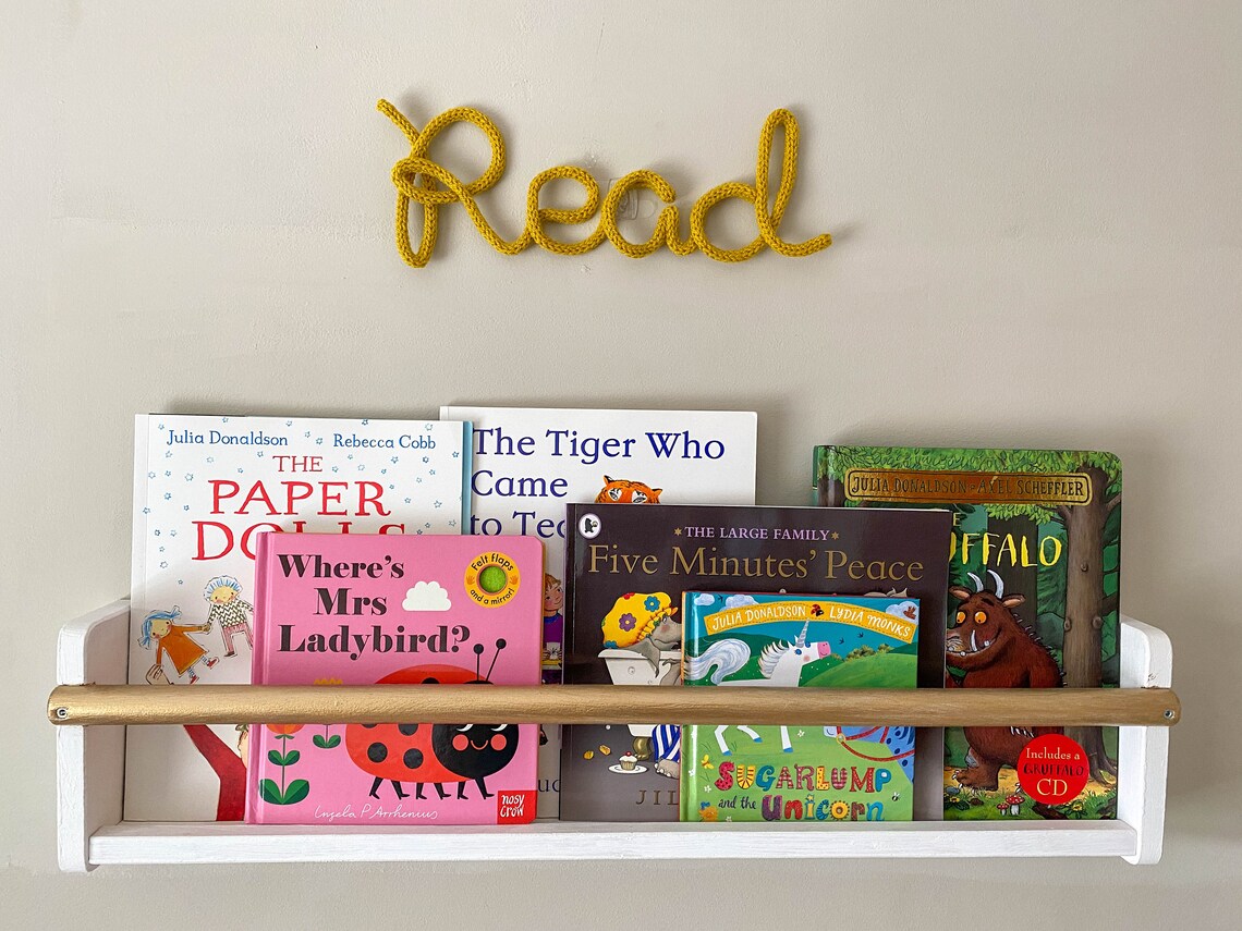 Books Wall Sign Knitted Wire Word Sign Wall Decor Book - Etsy UK
