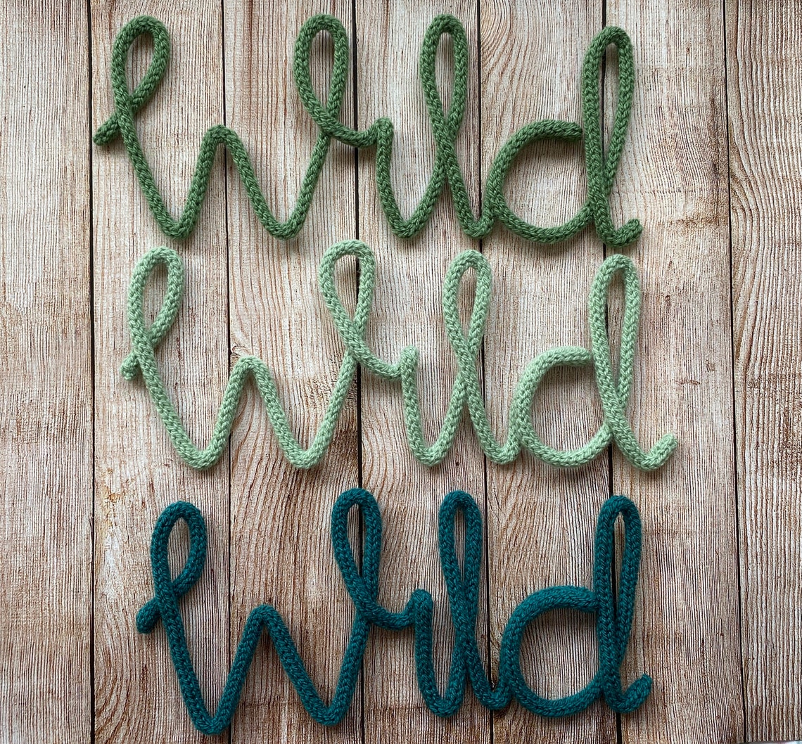 Wild Wall Sign- Kids Wall Decor - Wire Words - Wall Decor - Scandi Room ...