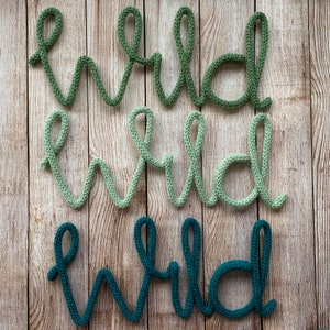 Wild Wall Sign- Kids Wall Decor - Wire Words - Wall Decor - Scandi Room ...