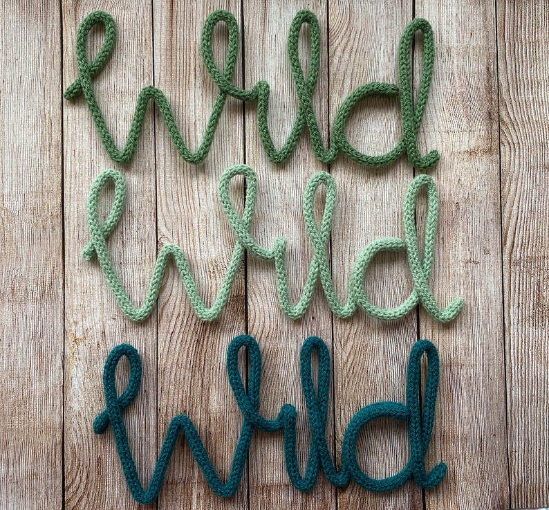 Wild Wall Sign- Kids Wall Decor - Wire Words - Wall Decor - Scandi Room ...
